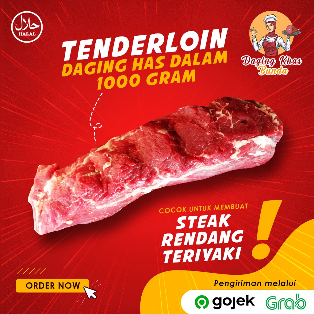 Jual Daging Tenderloin Has Dalam Sapi Lokal Premium 1KG – Fresh Vacuum ...