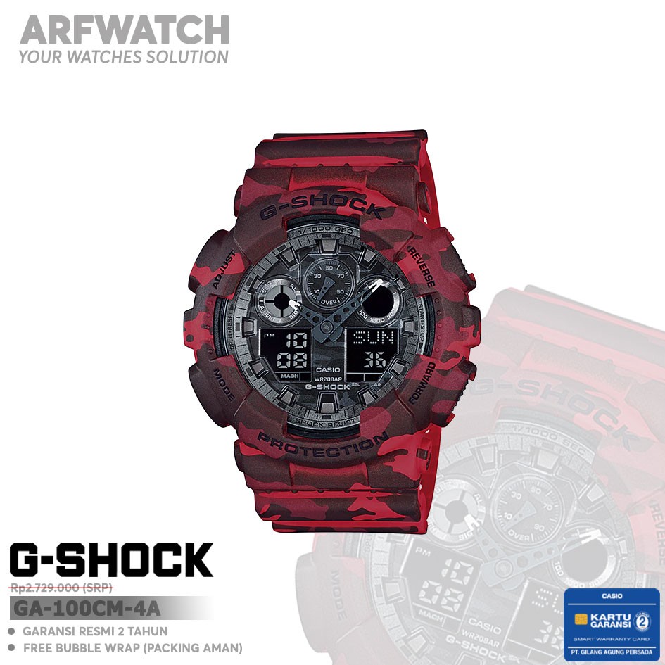 Jual Casio G-Shock GA-100CM-4A / GA-100CM-4ADR Original | Shopee Indonesia