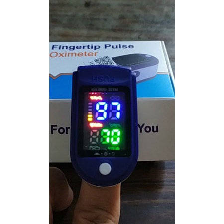 Jual Fingertip pulse oxymeter oximeter alat ukur oxygen dalam darah dan ...