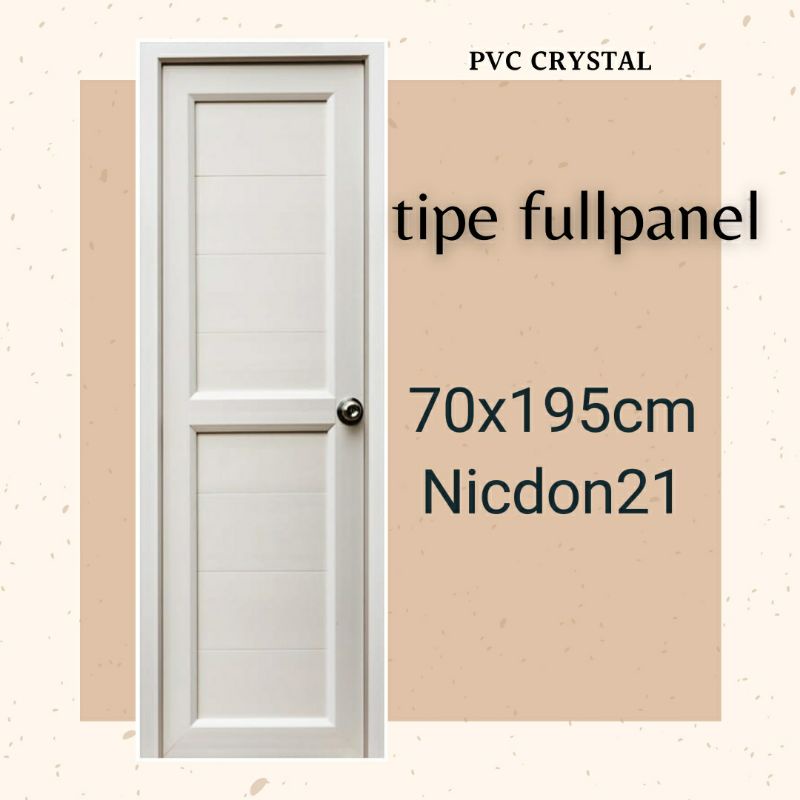 Jual Pintu Kamar Mandi PVC Crystal Type Full Panel | Shopee Indonesia