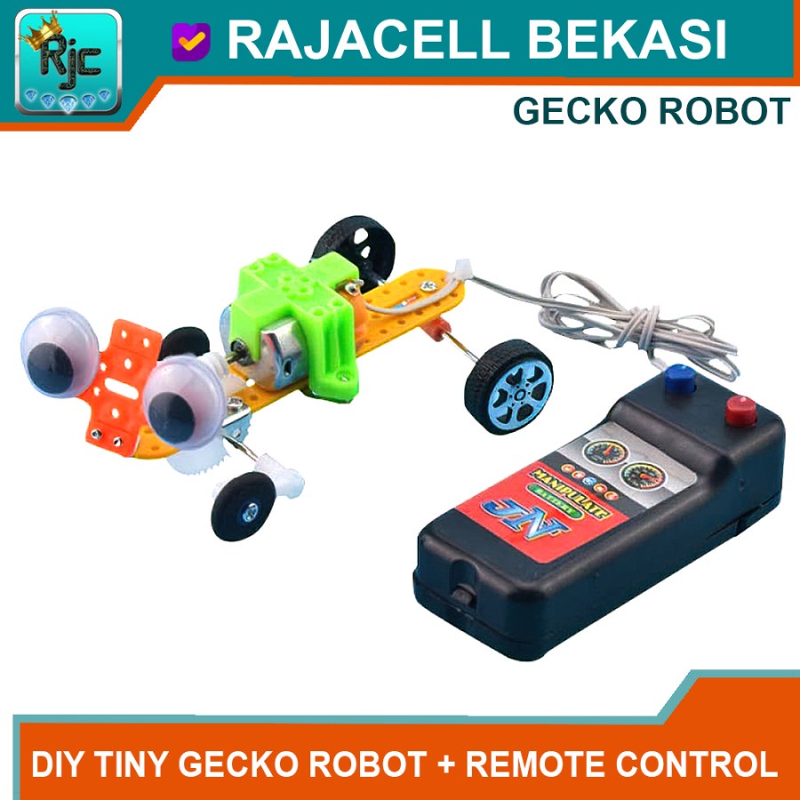 Jual Mainan Edukasi DIY Robot Creeping Tiny Gecko Electronik Remote ...