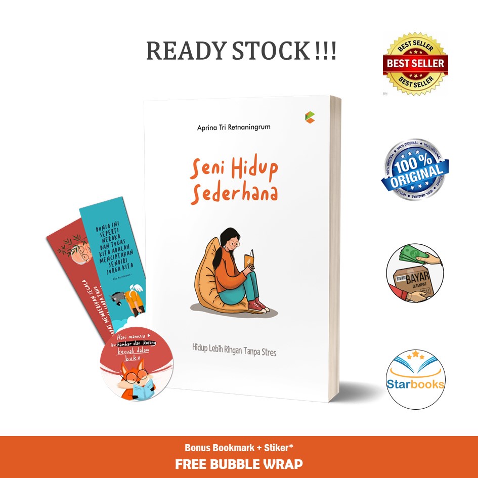 Jual Buku Seni Hidup Sederhana: Hidup Ringan Tanpa Stres - C-Klik (Motivasi) | Shopee Indonesia