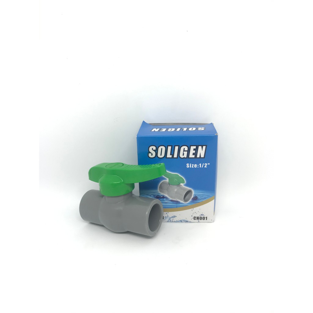 Jual BALL VALVE PVC " SOLIGEN " 1/2INCH | Shopee Indonesia