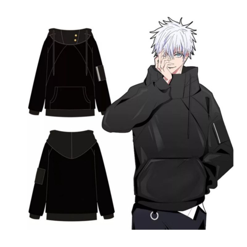Jual Hoodie Jaket Anime Jujutsu Kaisen Cosplay Gojo Satoru Jaket ...