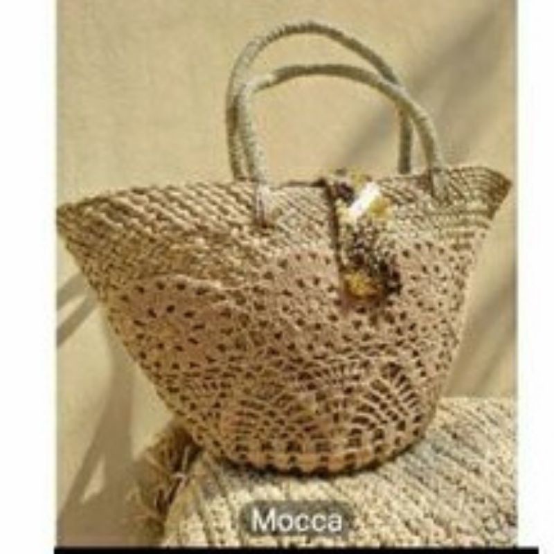 Jual Tas Pantai /Tas Rotan rajut khas bali, tas anyaman mendong ...