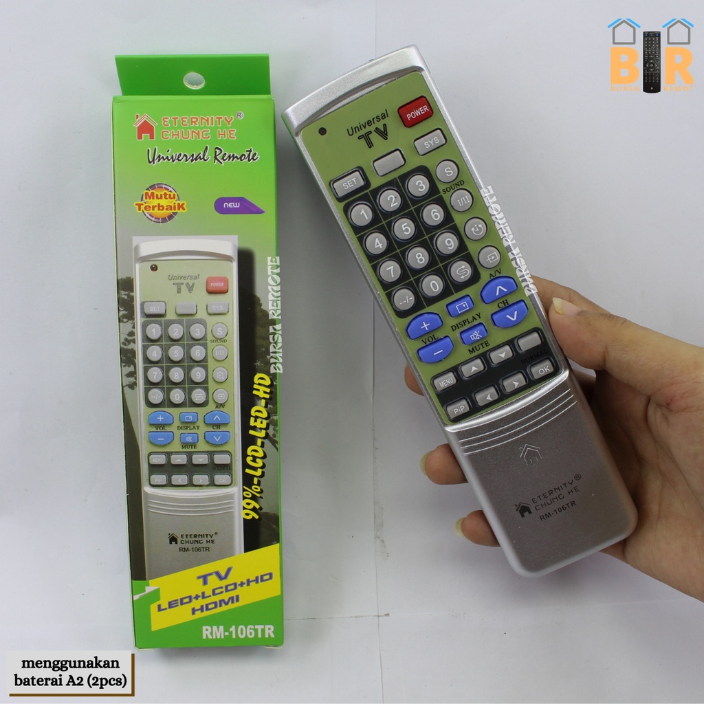 Jual Remot Remote Tv Multi Universal Tabung Chunghe type 106 Ecer dan Grosir | Shopee Indonesia