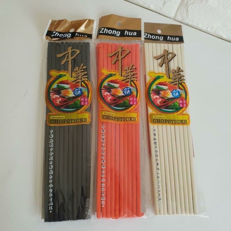 Jual Sumpit Melamine 10 Pasang / Sumpit Gading Murah / Sumpit Mie / isi ...