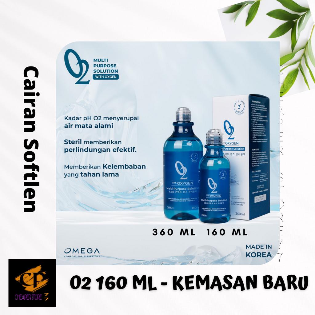 Jual CAIRAN PEMBERSIH SOFTLENS | AIR CUCI SOFTLENS O2 160ml WITH OXYGEN ...