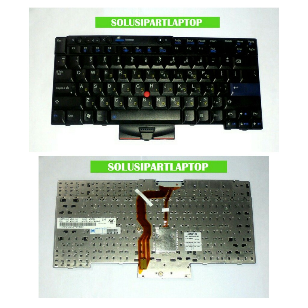 Jual KEYBOARD LENOVO T410 T400S T401S X220 X220T T430S T420S T410S BLACK | Shopee Indonesia