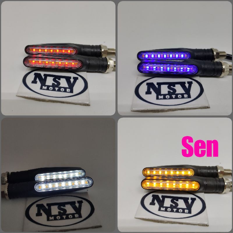 Jual LAMPU LED SEN RUNNING SEIN FLOWING DRL KLX CRF RX KING GL TIGER ...
