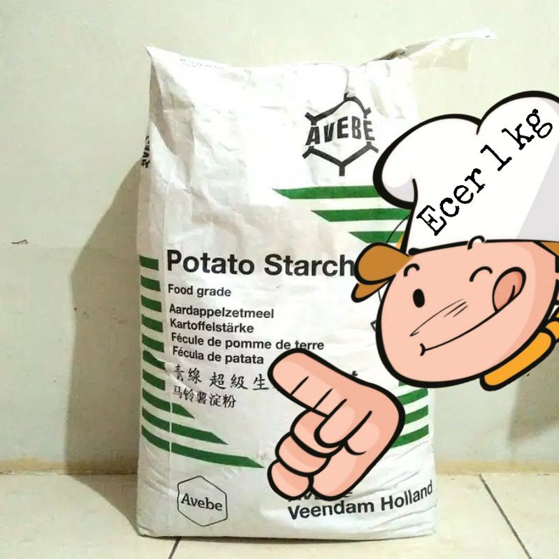 Jual POTATO STARCH 1 kg | Tepung Pati Kentang | Shopee Indonesia