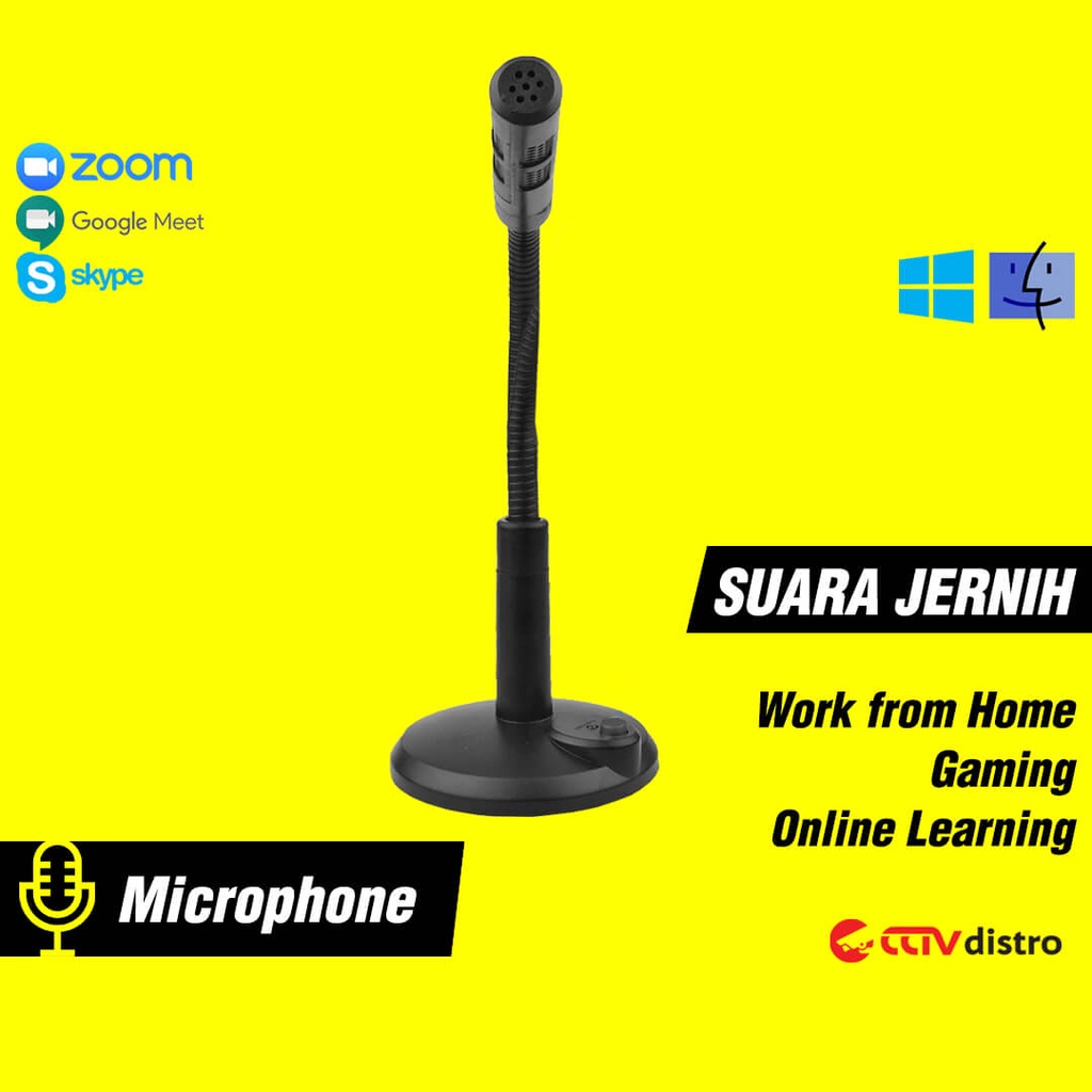 Jual U04 Mic Condenser USB Microphone Gaming PC Laptop Mikrofon ...