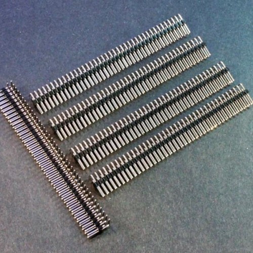 Jual HEADER 2X40 PIN MALE 2*40 DOUBLE ROW RIGHT ANGLE BENGKOK SIKU L ...