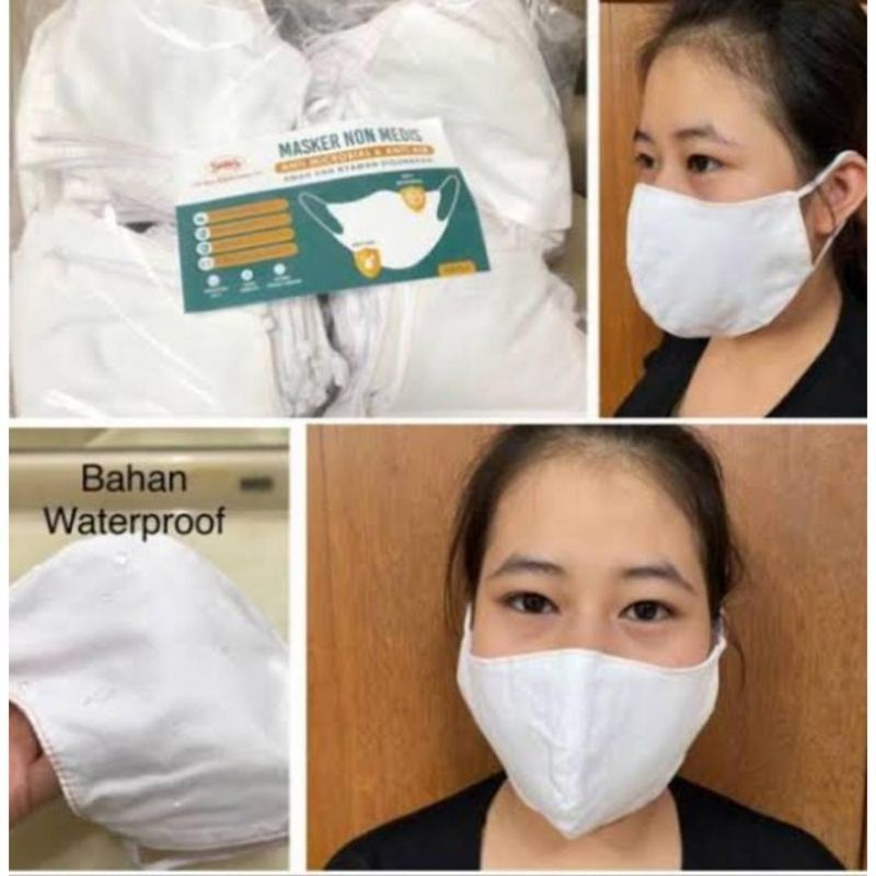 Jual MASKER ANTI AIR 2 PLY SRITEX | Shopee Indonesia