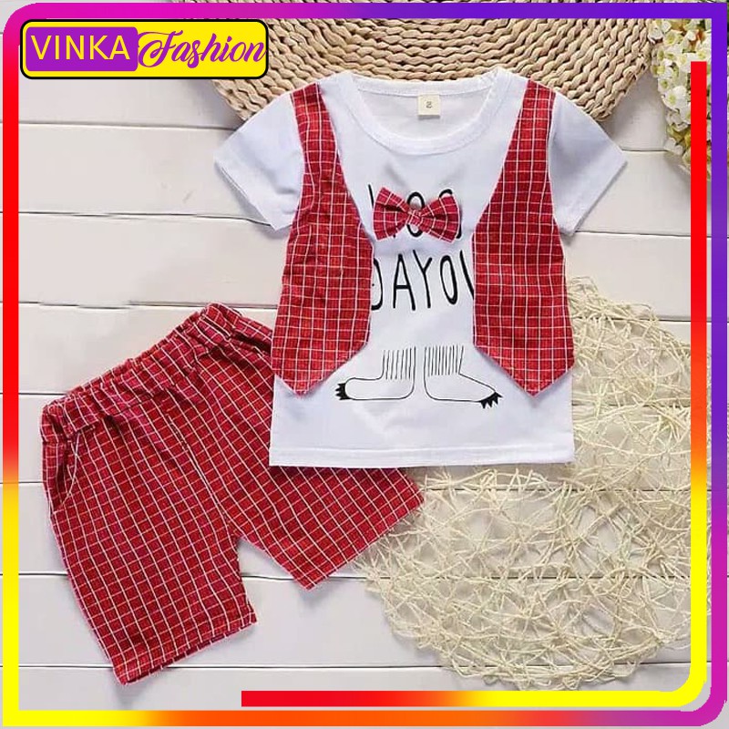 Jual Baju Setelan Anak Laki Laki Cowok Set Usia Umur Bulan Tahun Motif ...