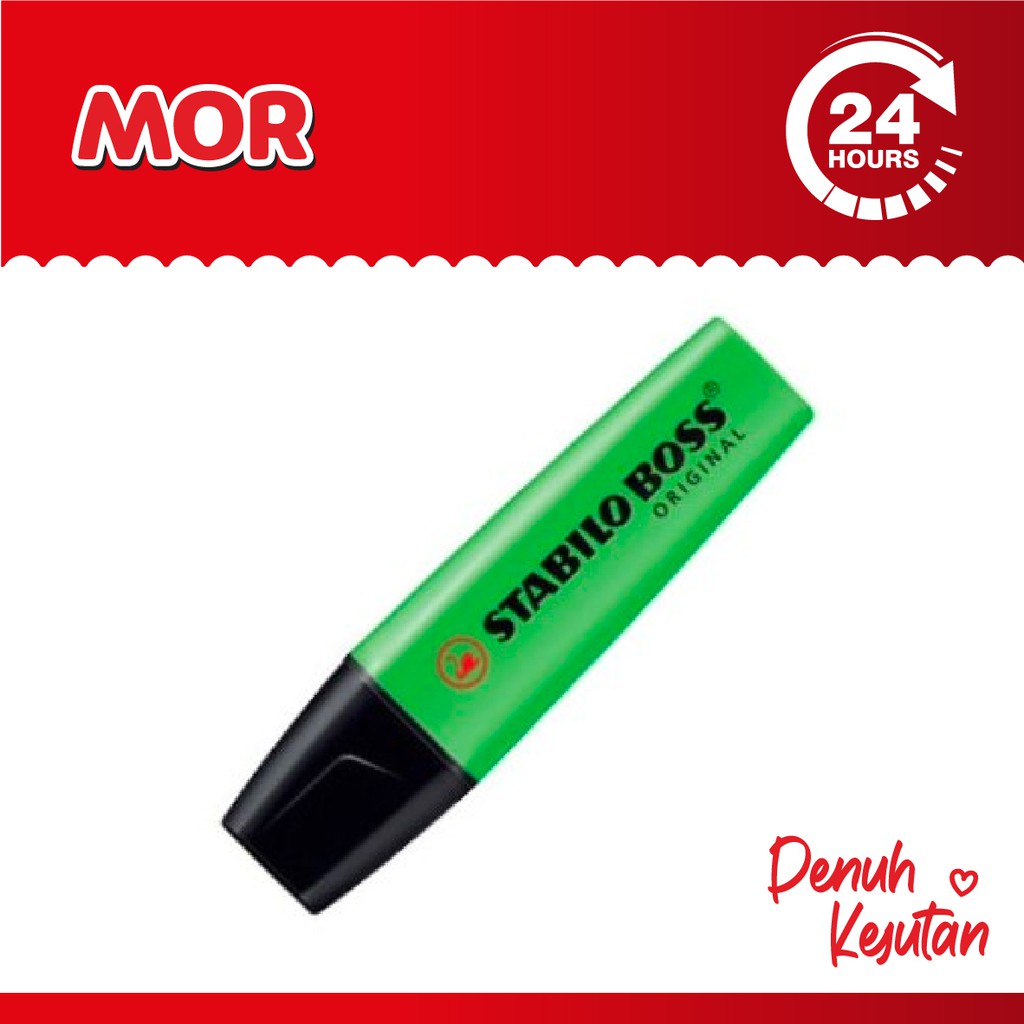 Jual STABILO BOSS Original Green / Highlighter Warna Hijau | Shopee Indonesia