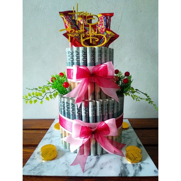 Jual Money cake/tower cake/ulang tahun/anniversary dll | Shopee Indonesia