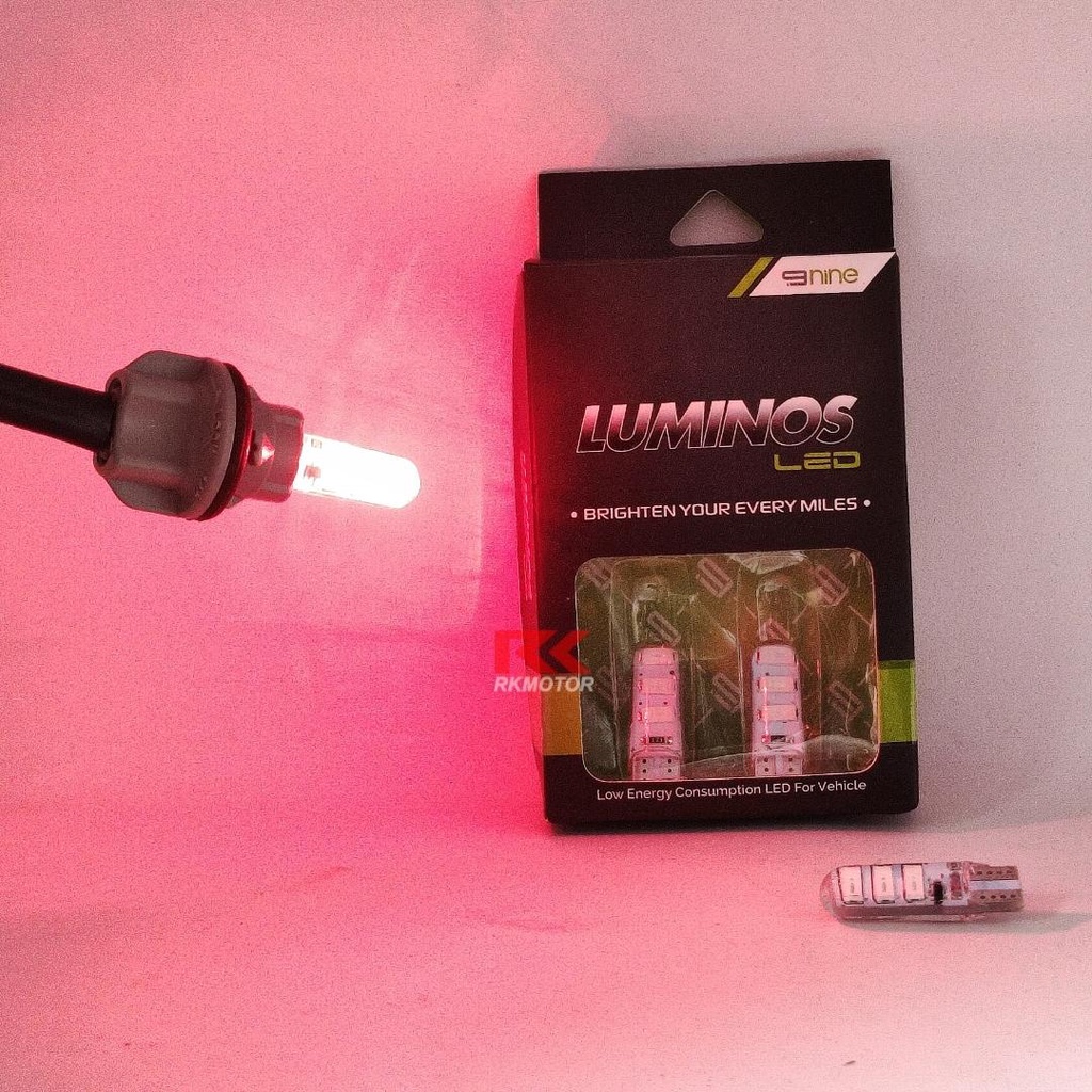 Jual Lampu LED Luminos T10 Gel Jelly Silicone Universal PNP - Merah ...