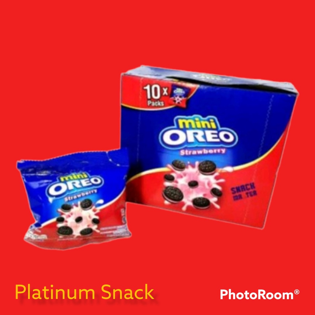 Jual Mini Oreo Original, Chocolate, Strawberry 204g (10 packs x 20.4g ...
