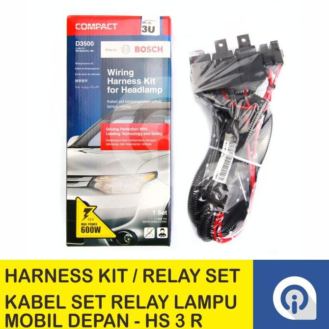 Jual KABEL RELAY LAMPU DEPAN HEADLAMP H4 MOBIL BOSCH 3 RELAY ORIGINAL ...