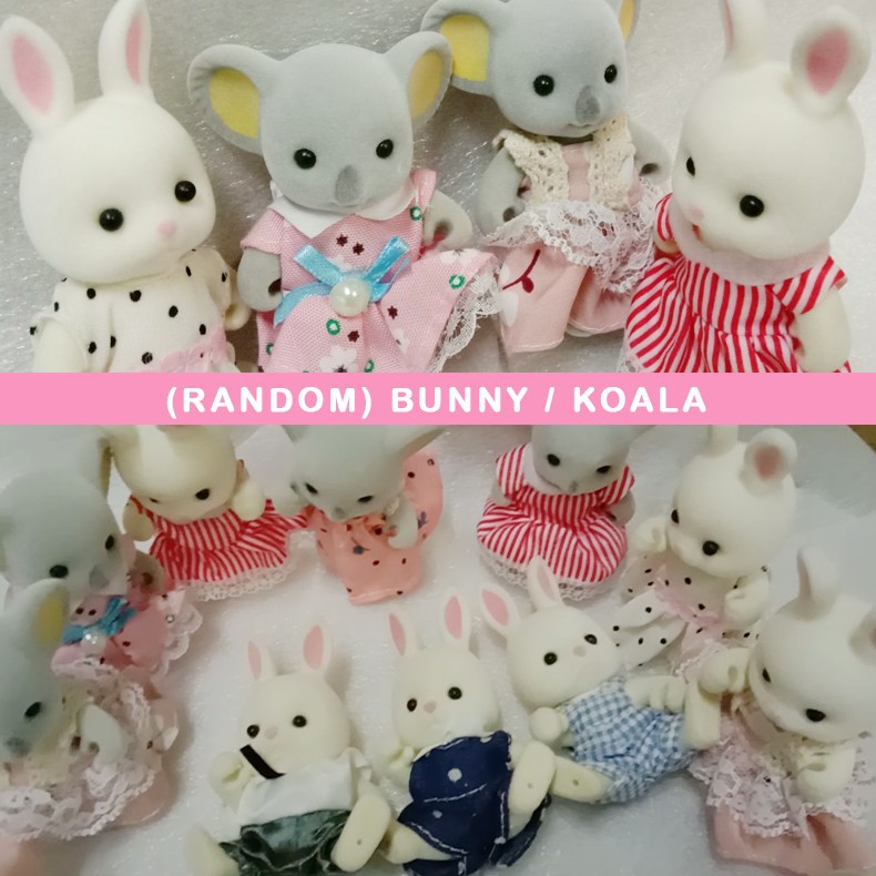 Jual INSTAN Koala Diary Sylvanian Dolls Mainan Rumah Boneka Kecil Bunny ...