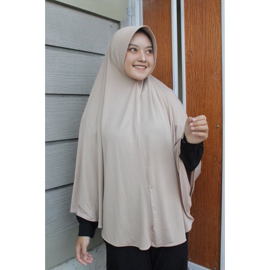 Jual Jilbab Bergo Jersey Hamidah Jumbo SizeXL | Shopee Indonesia
