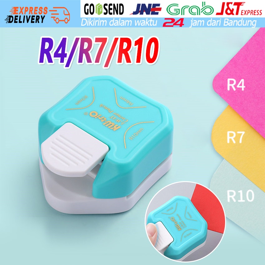 Jual 3 in 1 Round Corner R4 R7 R10 Pemotong Kertas Sudut Corner Rounder ...