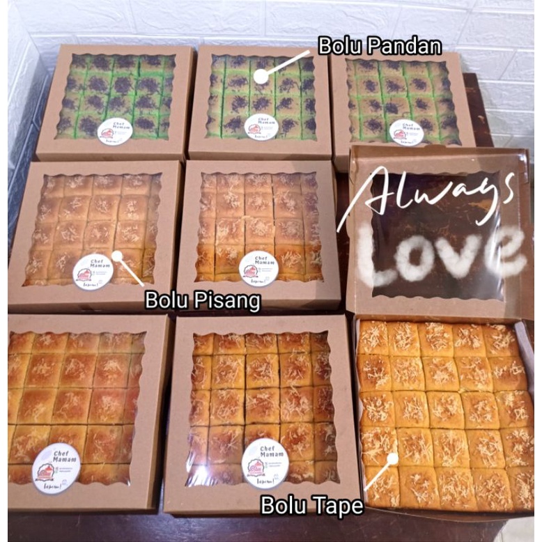 Jual Bolu Tape / Bolu Pisang / Bolu Pandan Panggang 100 % FRESH uk ...