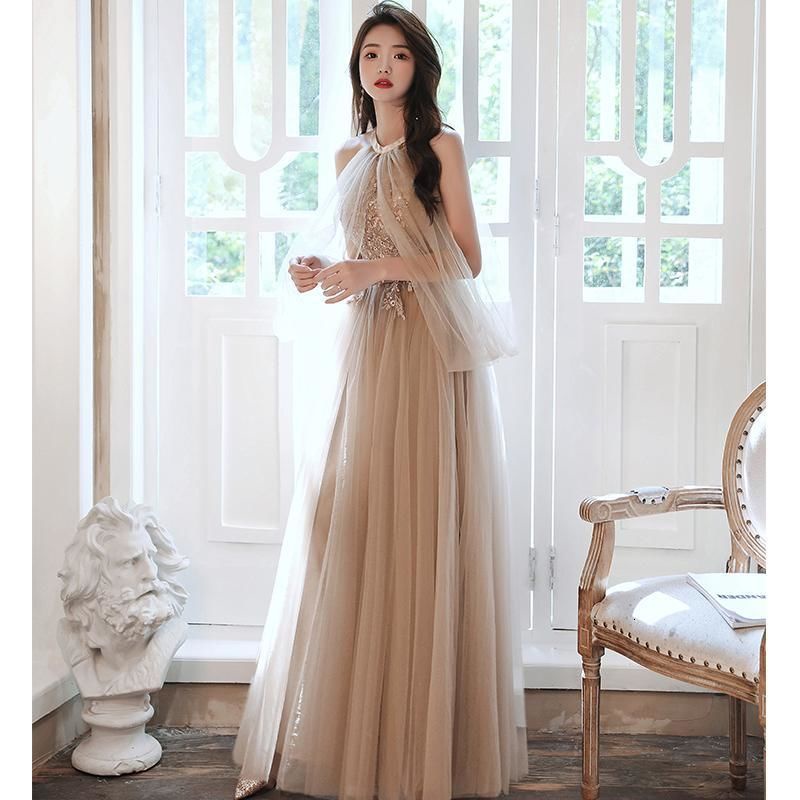 Jual Gaun Pengiring Pengantin Korea Bridesmaid Gaun Kelompok Pesta ...