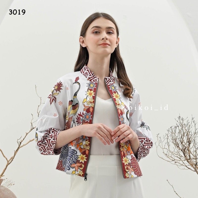 Jual Bomber jaket Batik modern cewek murah / batik kantor wanita ...