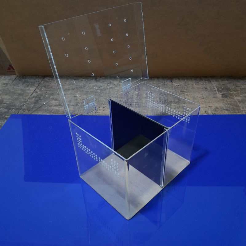 Jual Acrylic Tempat Reptil 2kamar/Box Reptil Acrylic/Display Tempat ...