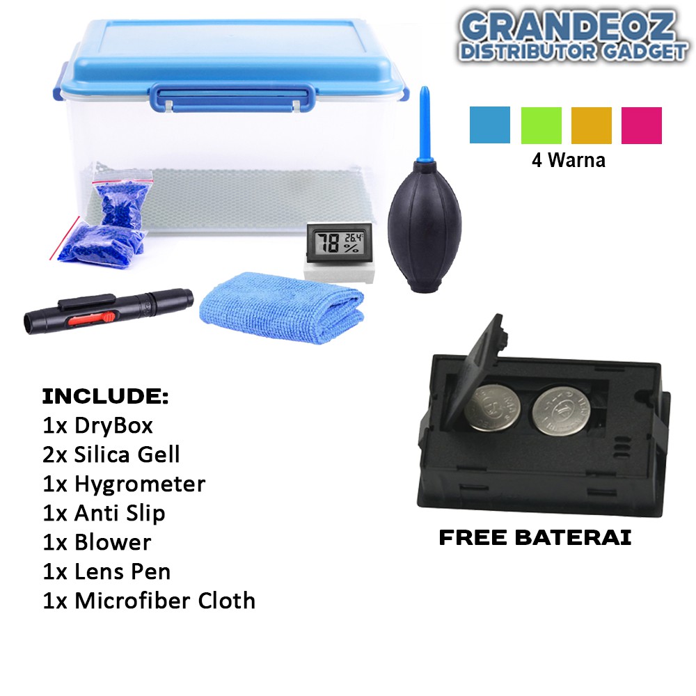 Jual DRY BOX STANDART + CLEANING SET DryBox Kamera Kotak Penyimpanan ...
