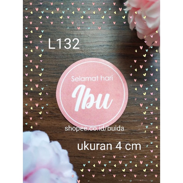 Jual Stiker Happy Mother's Day Sticker Selamat Hari Ibu Label Dekorasi ...