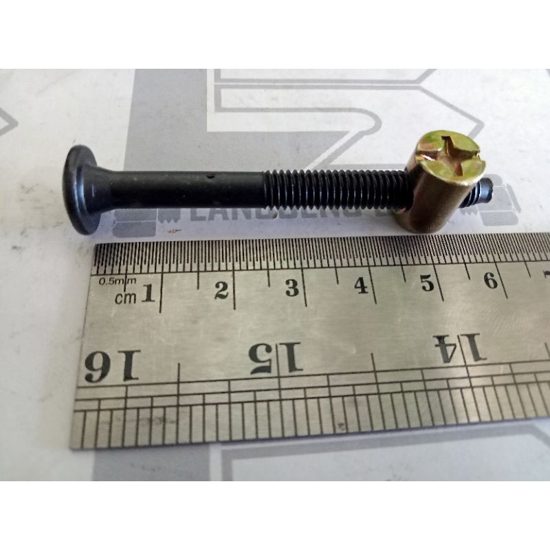 Jual Paket Baut JCBC M6 + Mur Guling / Palu - Baut Knockdown / Baut ...