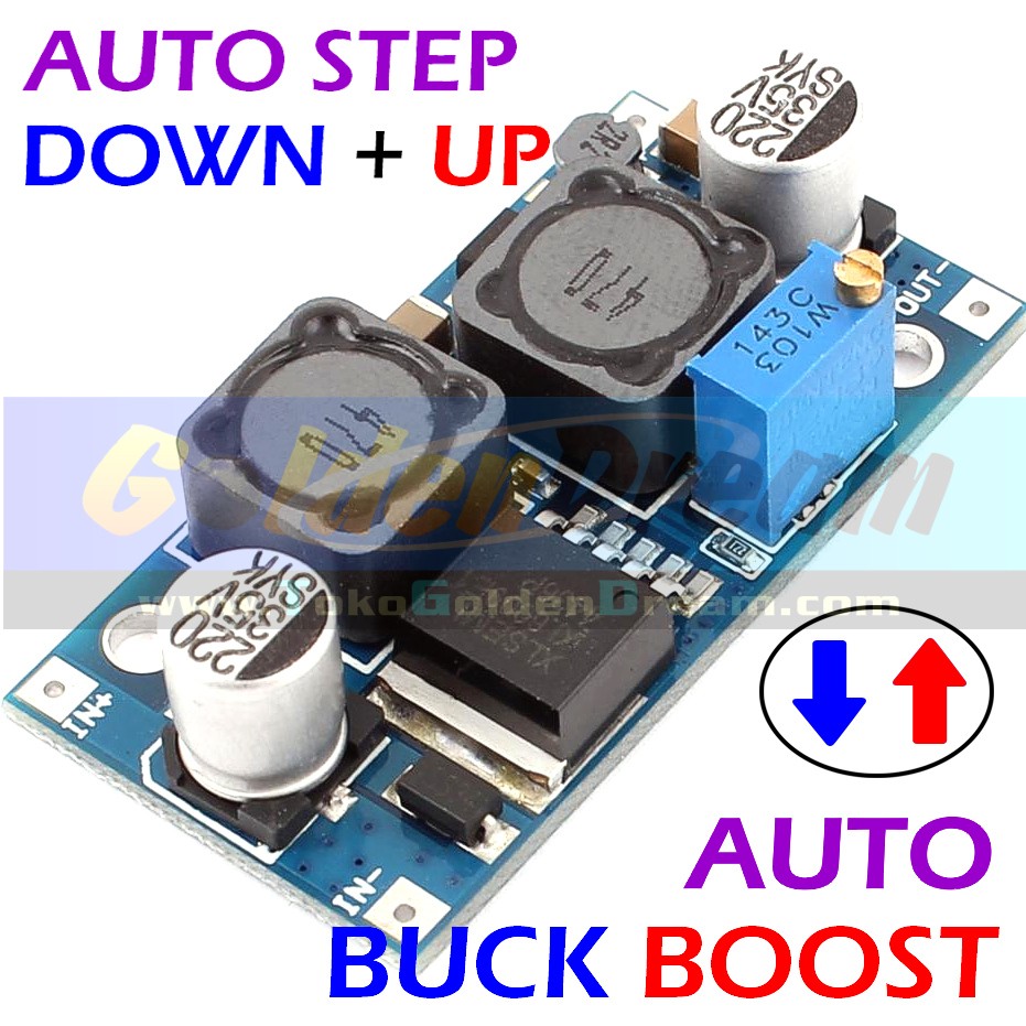 Jual Auto Buck Boost Step Down + Up XL6009 Adjustable Converter Solar Aki | Shopee Indonesia