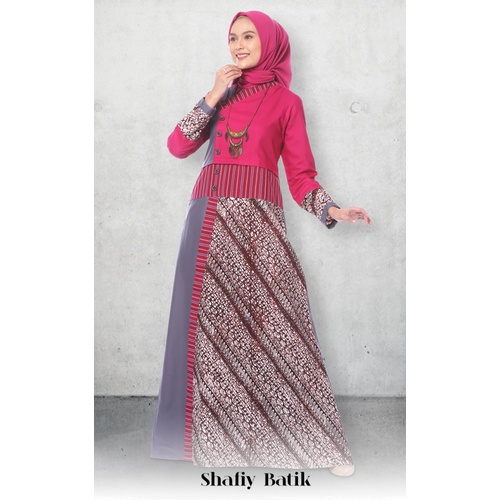 Jual GAMIS GBL AZALEA SHAFIY BATIK ETNIK TENUN LURIK KOMBINASI KATUN ...