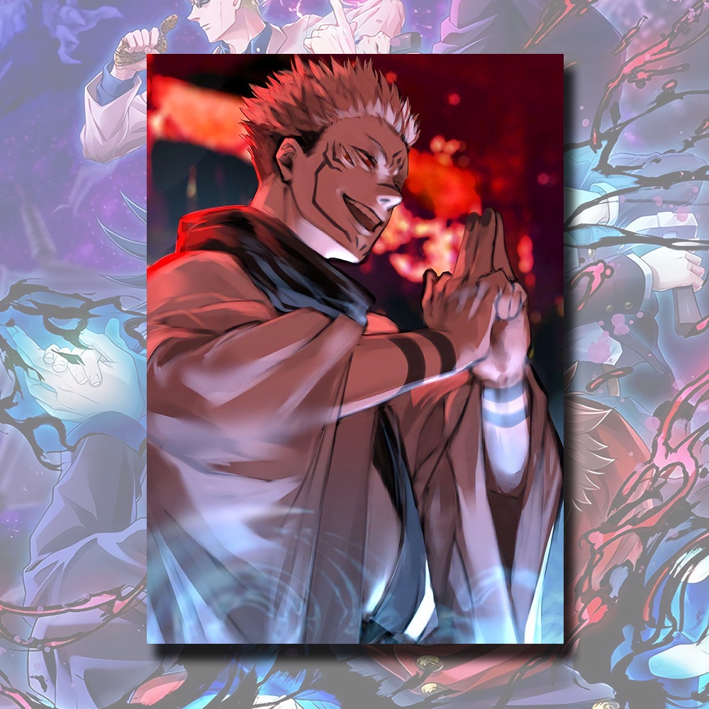 Jual Poster Jujutsu Kaisen A4 A5 Itadori Yujii Megumi Gojou Nobara ...