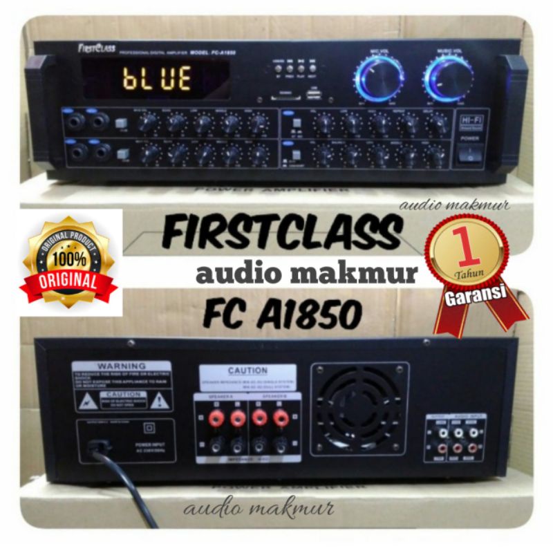 Jual AMPLIFIER FIRSTCLASS FCA 1850 / FC A1850 amplifier firstclass bluetooth original | Shopee ...