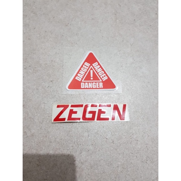 Jual Stiker sticker mobil danger bahaya sign import | Shopee Indonesia
