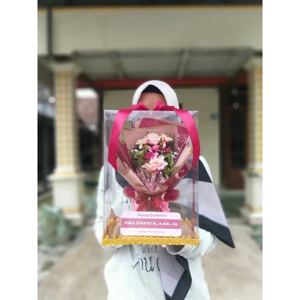 Jual Bouquet in box / Buket dalam box/ buket wisuda/ buket kado murah ...