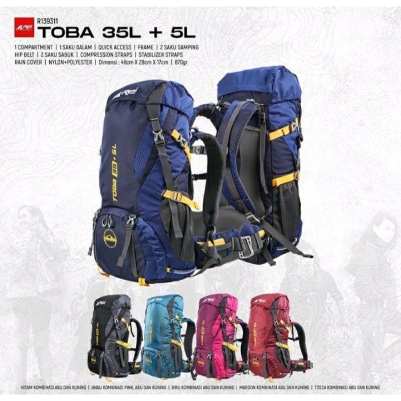 Jual Semi Carrier Rei Toba 35L+5L | Shopee Indonesia