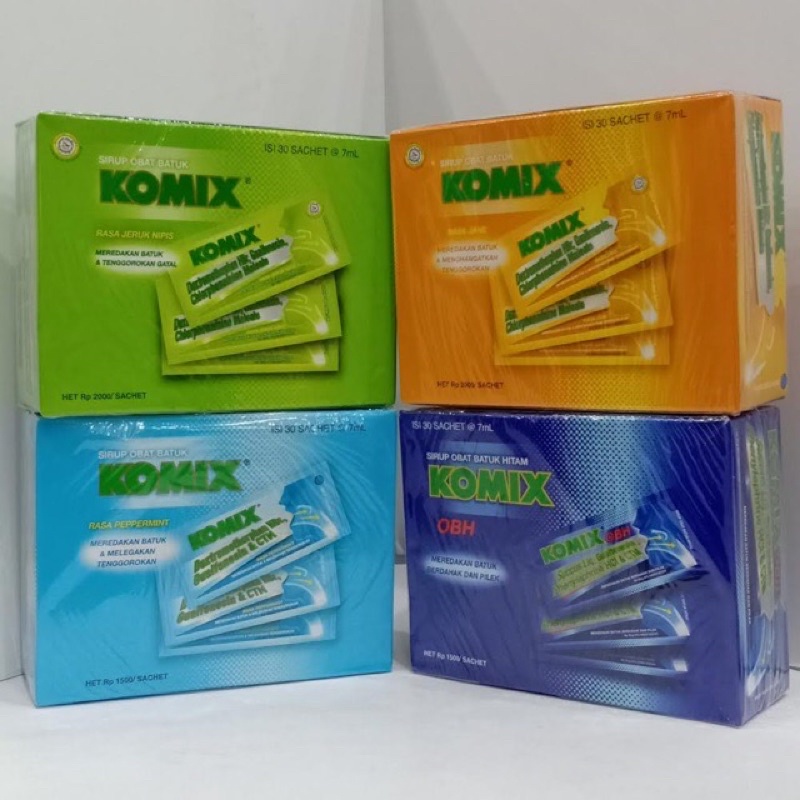Jual Komix OBH Obat Batuk Box isi 30 Sachet/komix obh 1 box /komix ...