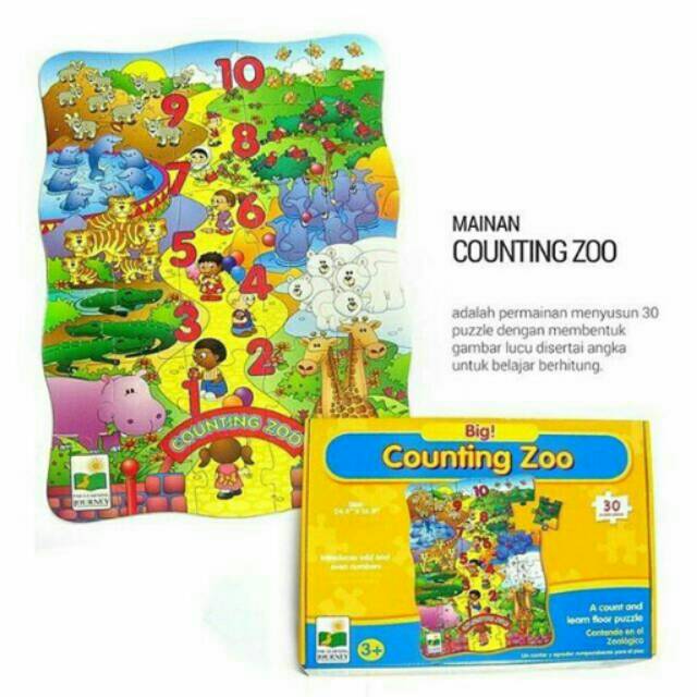 Jual LEARNING JOURNEY PUZZLE (COUNTING ZOO) | Shopee Indonesia