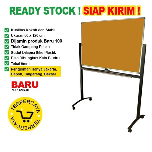 Jual Papan Pin Board / Soft Board SAKANA Polos 60x120 ( Kaki ) | Shopee ...