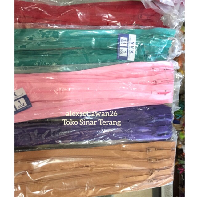 Jual Resleting YKK 35 cm (14 inch) per lusin - Rit YKK 35cm | Shopee Indonesia