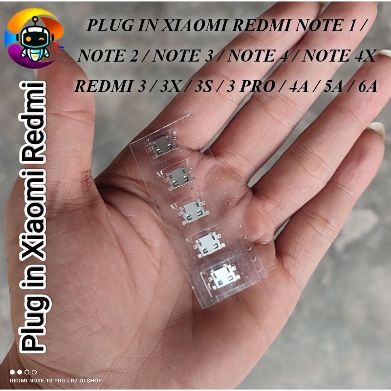 Jual Connector Charger REDMI NOTE 1 / NOTE 2 / NOTE 3 / NOTE 4 / NOTE 4X REDMI 3 / 3X / 3S / 3 ...