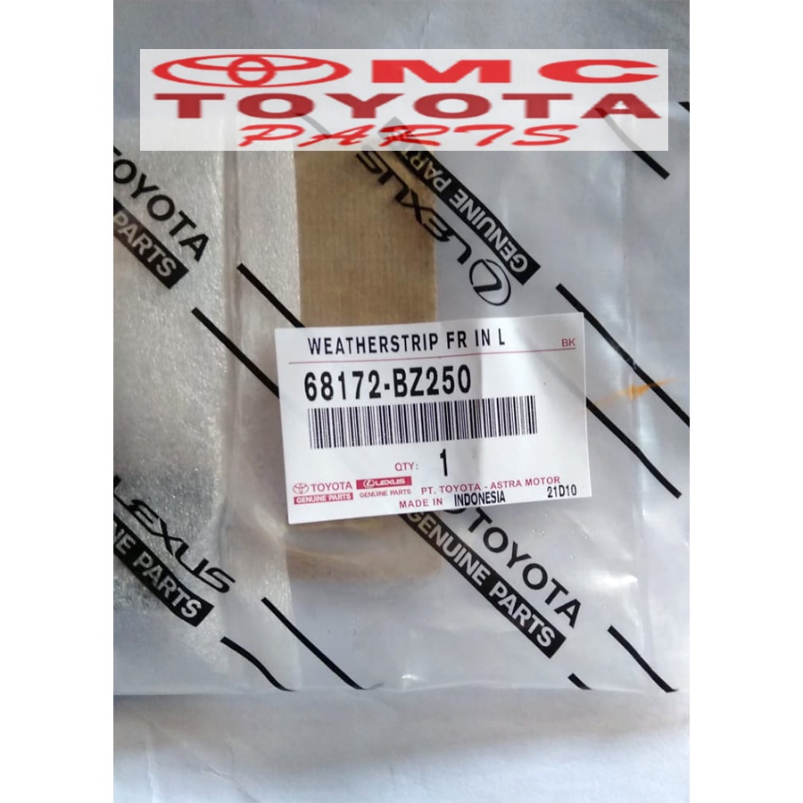 Jual Pelipit Pintu Karet Kaca Dalam Belakang Kiri New Rush 68172-BZ250 ...