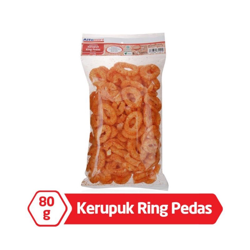 Jual Alfamart Kerupuk Ring Pedas 80 g a | Shopee Indonesia