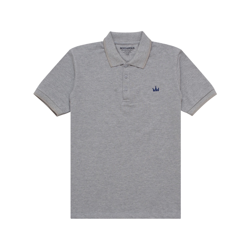 Jual Screamous Polo Shirt CROWN NAVY MISTY | Shopee Indonesia