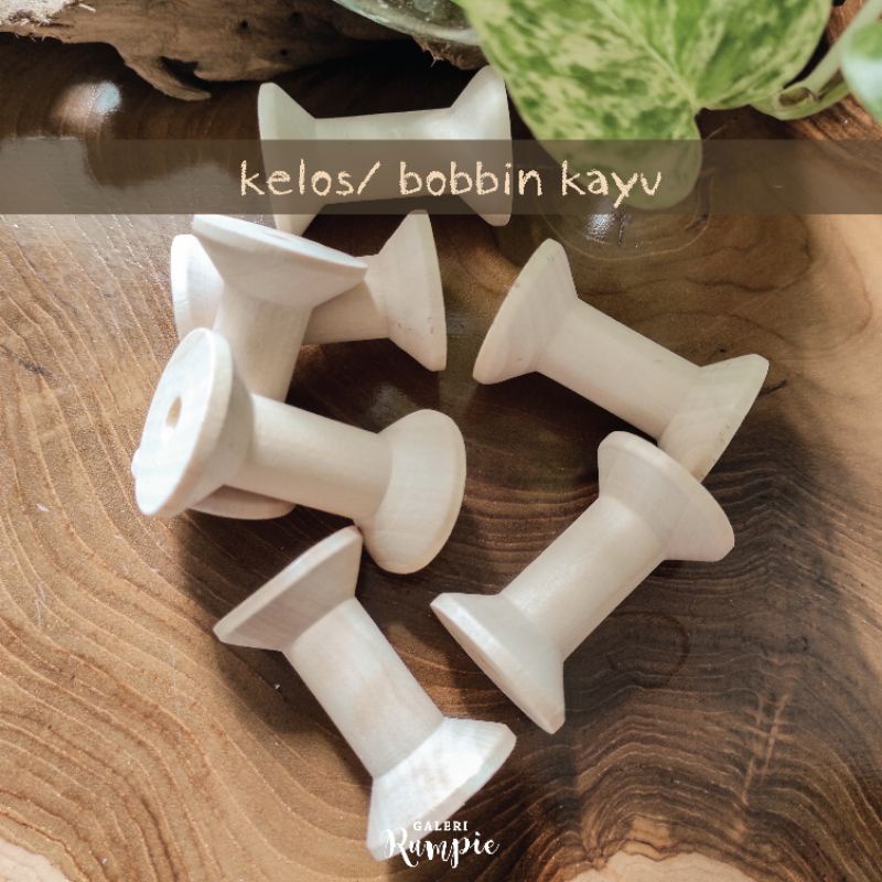 Jual Kelos/ Bobbin Kayu/ Wooden Spool/ Spool Kayu | Shopee Indonesia